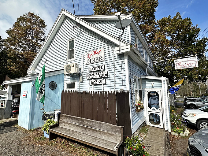 Home is where the diner is! Deb's Bristol Diner looks like it was plucked straight from a Norman Rockwell painting.