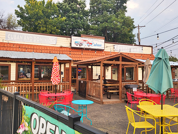 El Cubano: Where Minnesota meets Havana! This colorful patio is like a Carmen Miranda hat come to life, inviting you to salsa your way to deliciousness.