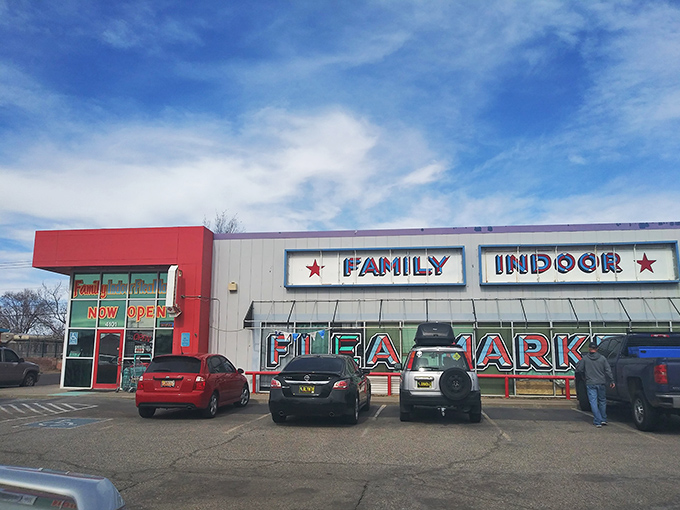 Family Indoor Flea Market: Where retro signs meet modern bargains. Step into this Albuquerque time capsule and prepare for a treasure hunt!