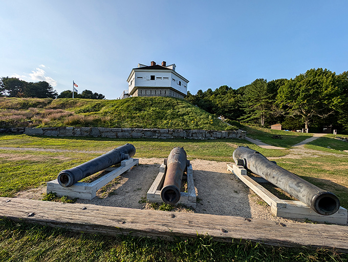 Fort McClary: Where cannons and views compete for attention! This coastal sentinel offers a glimpse into Maine's defensive past and New Hampshire's present.