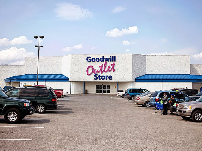 Bargain hunters, assemble! This Goodwill Outlet is like an all-you-can-thrift buffet, minus the risk of food poisoning.