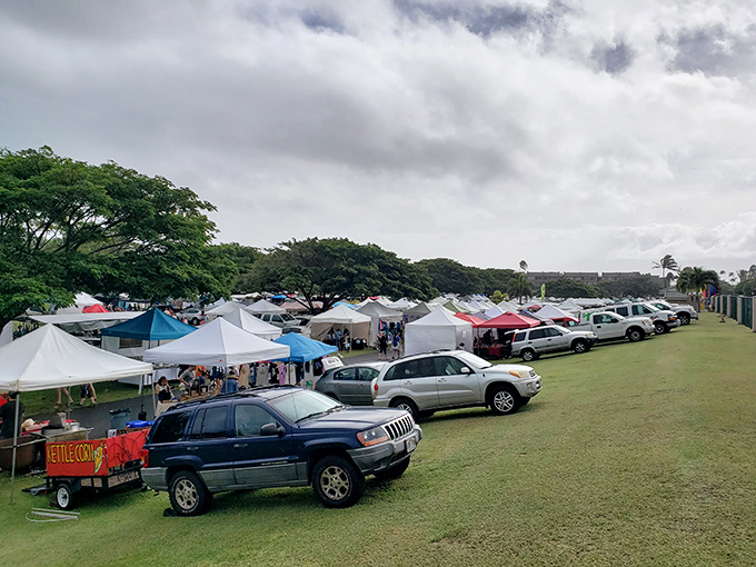 Welcome to treasure hunter's paradise! The Maui Exposition is a kaleidoscope of tents, treats, and trinkets that'll make your inner bargain-hunter do the hula.