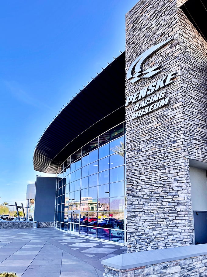 Sleek curves and shiny chrome! This place is like a time machine for speed freaks, minus the flux capacitor.