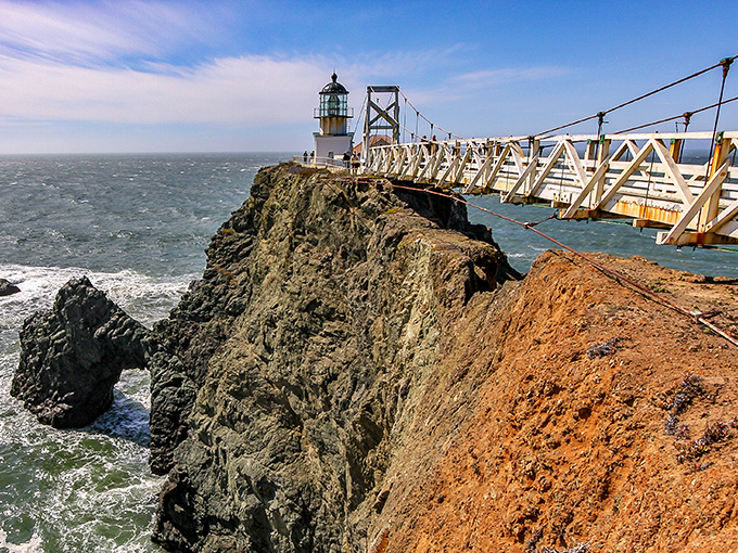 "Tightrope walking, anyone? This suspension bridge to Point Bonita Lighthouse is the ultimate test of nerves and Instagram bravery."