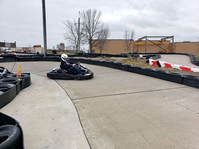 Buckle up, speed demons! Pro Kart Indoors is where rubber meets road and mid-life crises meet their match. Faster than your teenager's mood swings!