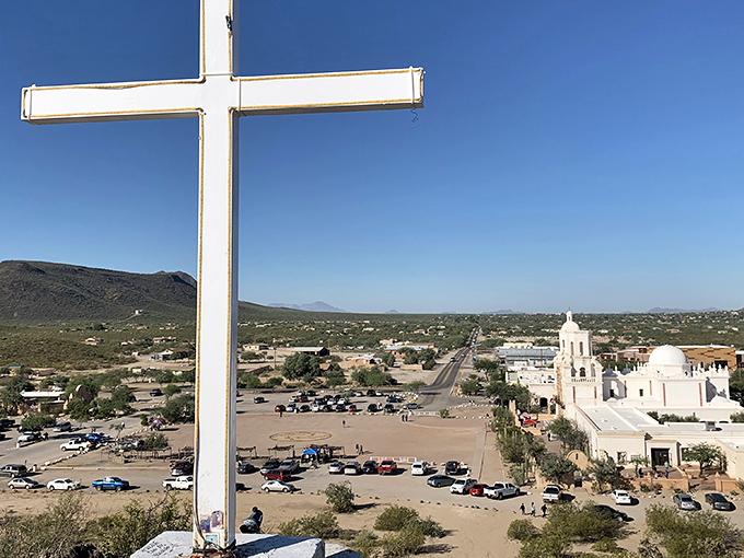 Jailhouse chic? This corridor could be the set for 'The Shawshank Redemption: Arizona Edition.' Stone walls whisper tales of the Wild West.