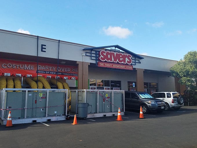 "Welcome to Savers, where 'Costume Party' isn't just a sign&mdash;it's a lifestyle! Imagine if your eccentric aunt's closet exploded into a department store."