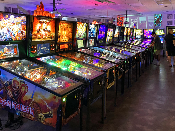 Starfighters Arcade: Where pixels come alive! A neon-lit wonderland of classic games, each cabinet a time machine to your misspent youth.