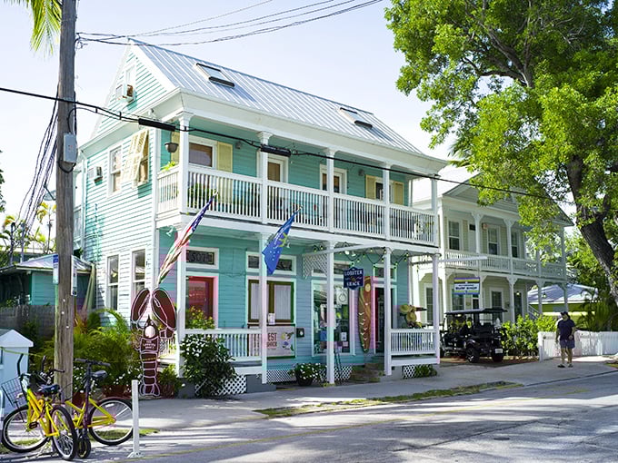 Welcome to lobster paradise! The Lobster Shack's turquoise charm is like a siren call for seafood lovers.