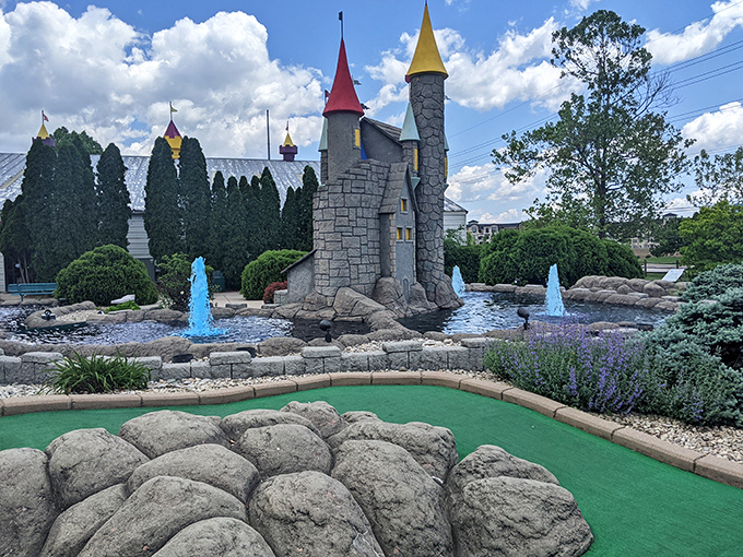 Castles in the sky? Nope, just Ohio! This fairytale fortress brings medieval magic to the Midwest, complete with turrets and trickling fountains.