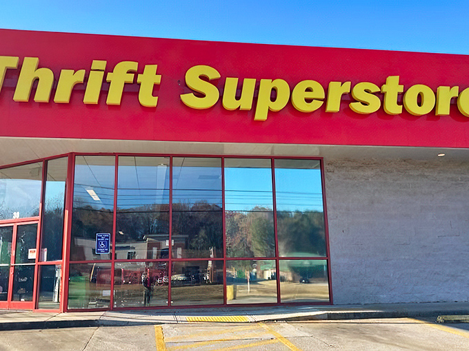 Goodwill's red-letter day! This thrift superstore is like a treasure chest where X marks the spot for every bargain hunter's dream.