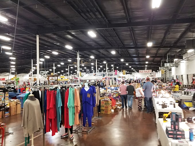Tupelo Flea Market: Where Elvis memorabilia meets grandma's attic! Aisles of treasures stretch as far as the eye can see, promising adventures in every nook.