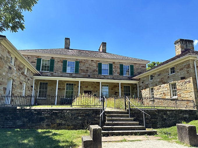 Step back in time at Adena Mansion. With a porch like that, you'll be tempted to break out the seersucker and mint juleps!