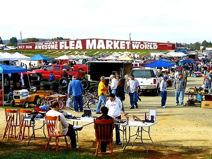 Bargain hunters, assemble! Awesome Flea Market is where you'll find everything from vintage vinyl to that waffle iron you never knew you needed.