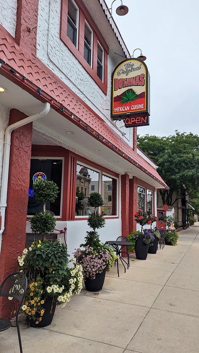 Step into Botanas and you're instantly on vacation. The colorful facade and lush planters scream "Hola!" louder than a mariachi band.