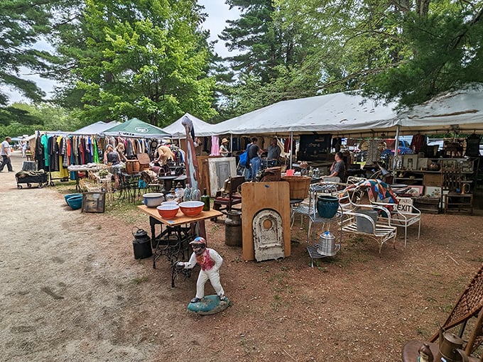 Brimfield's outdoor extravaganza: Part treasure hunt, part endurance test. Bring comfortable shoes and an adventurous spirit!