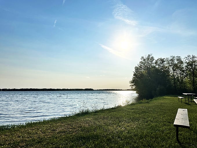 Picnic perfection: These tables aren't just for lunch&mdash;they're front-row seats to nature's greatest show. No tickets required!