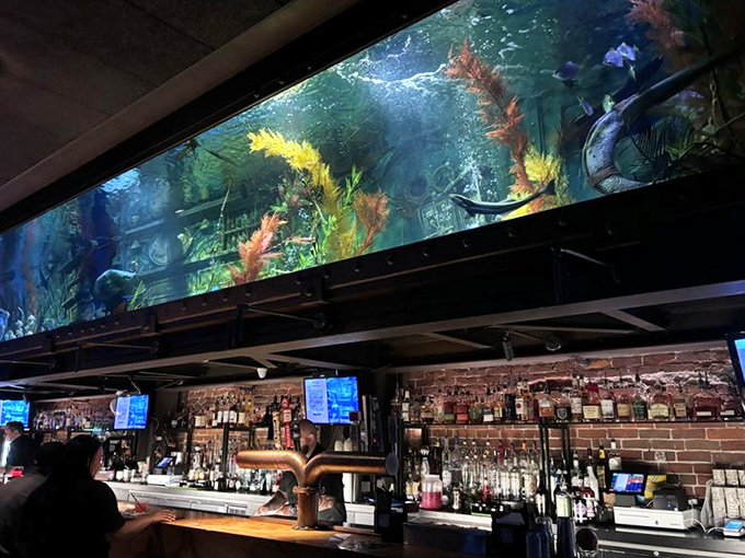 Forget fish tanks &ndash; this aquatic extravaganza turns happy hour into a deep-sea adventure. Just don't try to high-five the mermaid!
