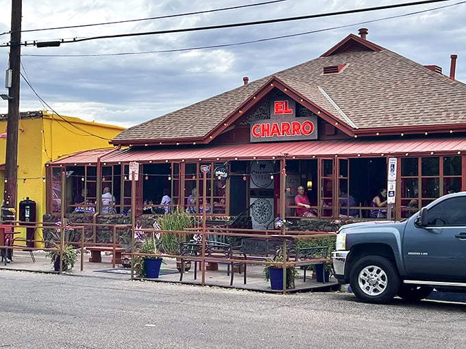 Step into El Charro and you're practically in Mexico. The aroma alone is better than any passport stamp!