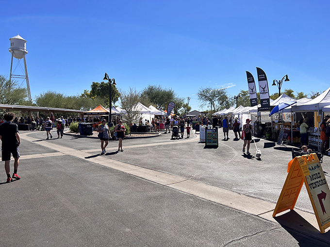 Forget the yellow brick road; follow the path of white tents to Gilbert's own Emerald City of fresh eats.