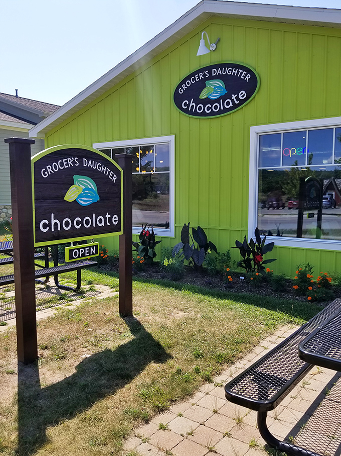 This isn't just a chocolate shop; it's a vibrant beacon of sweetness. You'll be grinning wider than the Cheshire Cat in no time!