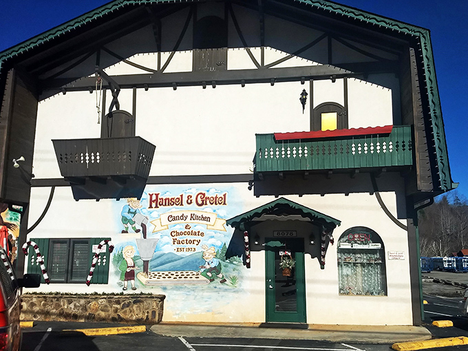 Step into a storybook at Hansel & Gretel's! This Alpine wonderland is where lederhosen meets lollipops, and every treat tells a tale.