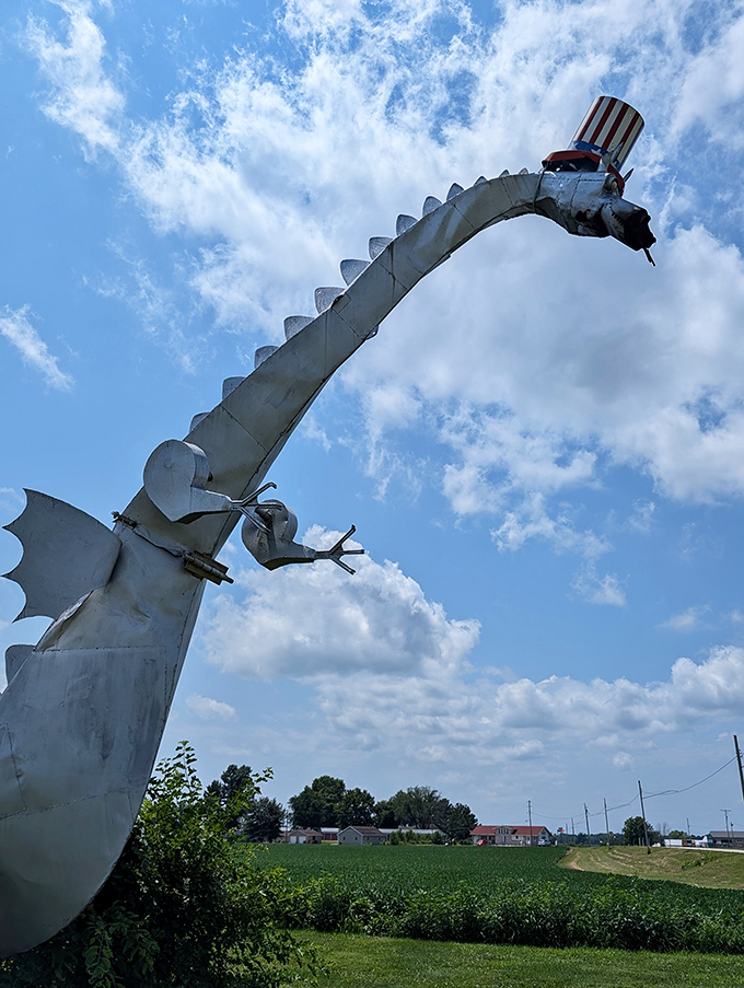 Uncle Sam meets Smaug! This patriotic dragon proves that even mythical beasts can embrace the American dream.