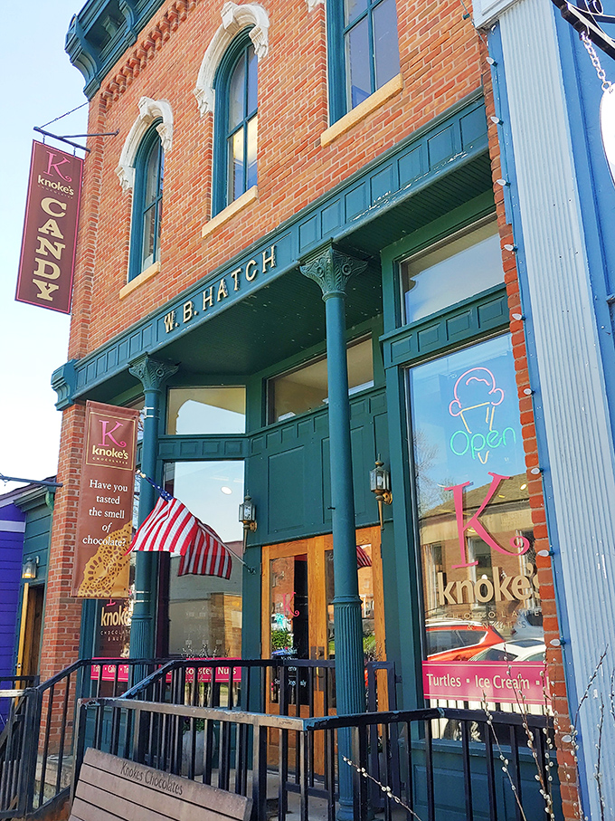 Norman Rockwell meets Willy Wonka at Knoke's. Step into a painting and leave with a bag full of edible art.