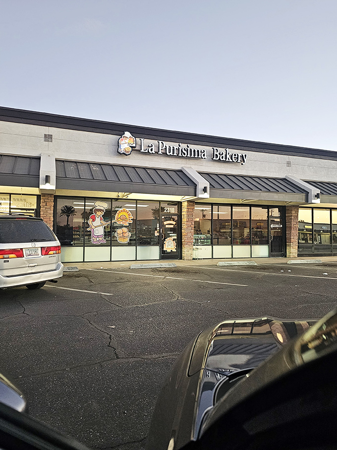 Step into a world where pastries are the new pi&ntilde;atas. La Purisima's storefront is as inviting as a warm abrazo from your favorite t&iacute;a.