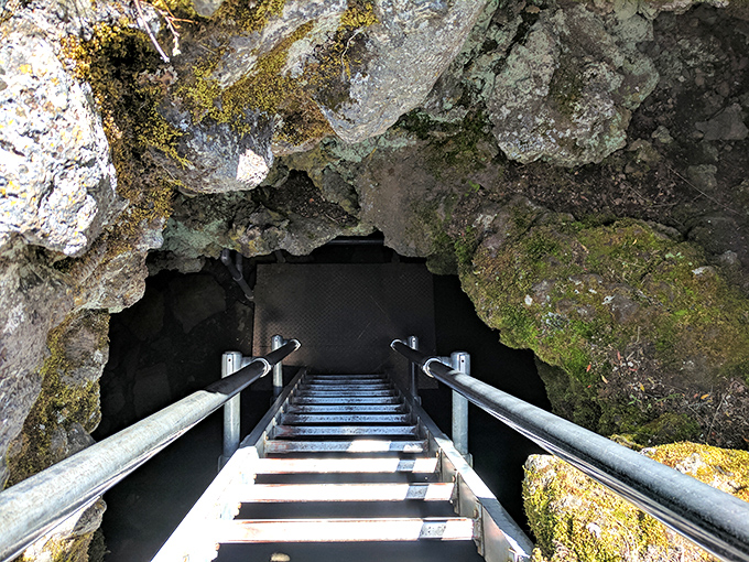 Stairway to the center of the Earth? Not quite, but these ancient lava tubes are the next best thing!