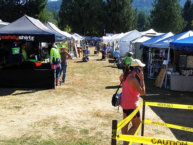 Tent city of treasures! Packwood's flea market transforms sleepy town into a bustling bazaar of bygone beauties.