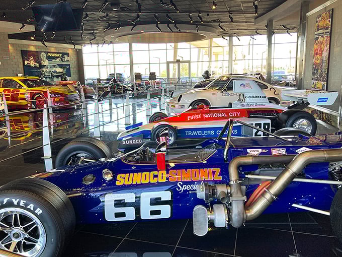 Penske Racing Museum: Gentlemen, start your imaginations! These racing legends are ready to zoom right off the showroom floor.