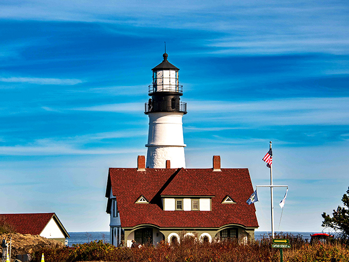 Maine's oldest lighthouse still looks like a spring chicken. Must be all that fresh sea air and lobster rolls!