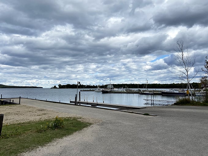 Forget sandcastles &ndash; it's all about pebble pyramids here! Lake Michigan's gentle waves provide the perfect soundtrack for stone-stacking shenanigans.