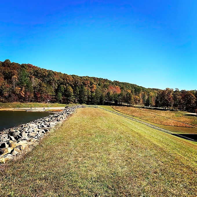 Who needs a gym when you've got Shawnee's trails? This rocky path promises a workout with views that'll make you forget you're exercising.