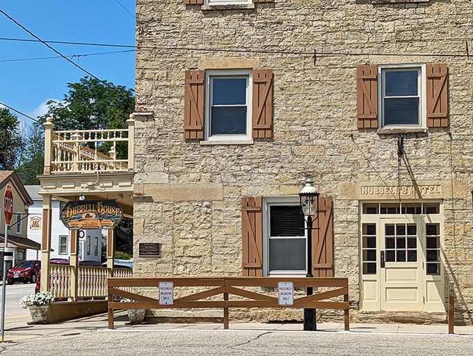 Wooden shutters and vintage charm? Check! The Hubbell House serves up a slice of Norman Rockwell's America with a side of Minnesota nice.