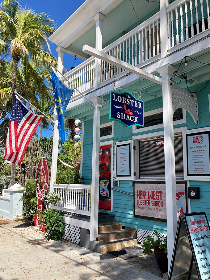 Flags flying, lobsters frying! This Key West gem serves up crustacean creations that'll make your taste buds salute.