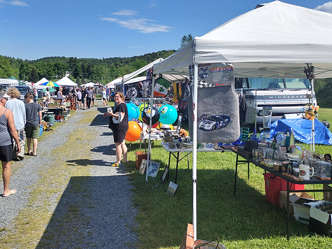 Tents as far as the eye can see! This isn't just a market, it's a social event where you can buy everything from heirloom tomatoes to that lamp your grandma used to have.