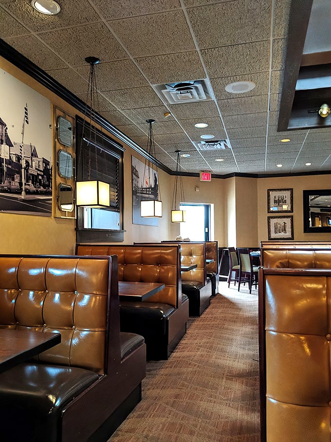 Step into a time capsule of culinary comfort. These booths have cradled more happy diners than a grandma's lap at Thanksgiving.