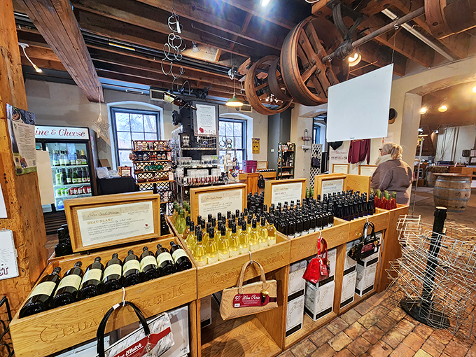 Peek-a-boo, I see you... and a world of wine waiting inside! This ivy-clad entrance is like a secret passageway to grape-filled bliss.