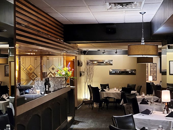 Step into a time capsule of culinary delight. This interior whispers tales of countless memorable meals and laughter-filled evenings.