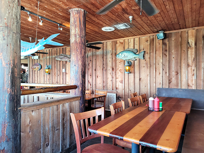 Step inside and you're transported to a cozy captain's quarters, minus the seasickness and with a much better menu.