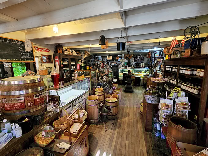 Imagine if your grandma's attic and a gourmet deli had a baby. That's the vibe here, folks&mdash;nostalgia with a side of deliciousness.