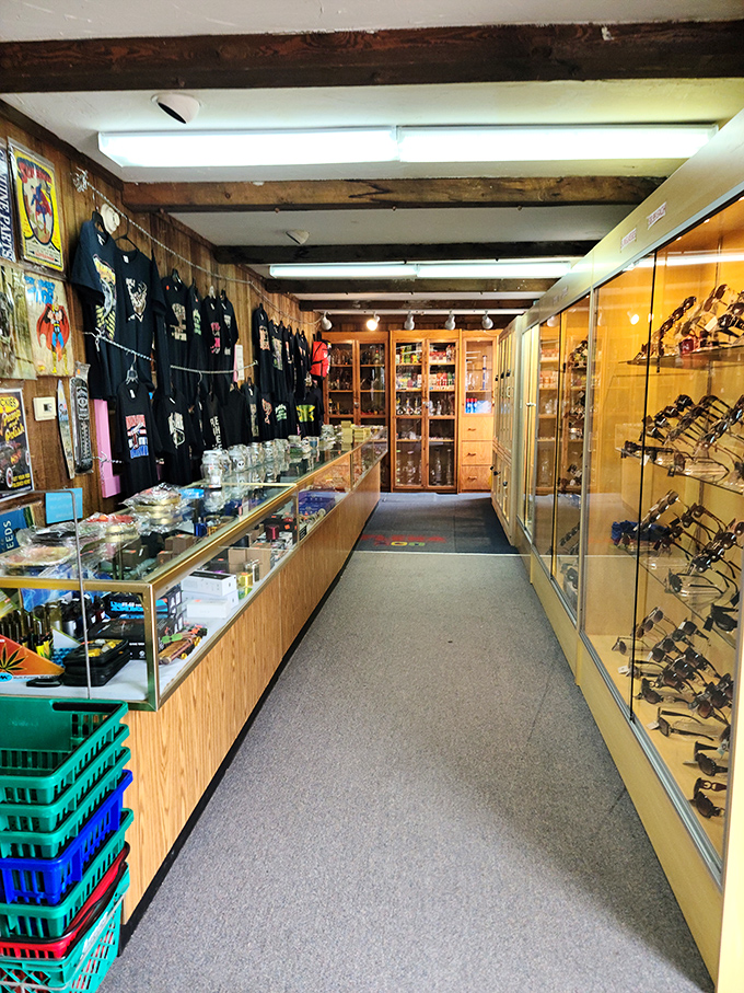 Step into a time machine disguised as a hallway. From vintage tees to gleaming glassware, it's like raiding the coolest garage sale in history.