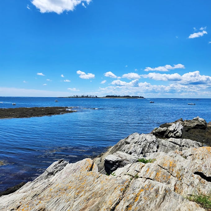 Rocky outcrops and azure waters - it's like Maine decided to create its own version of a Mediterranean postcard.