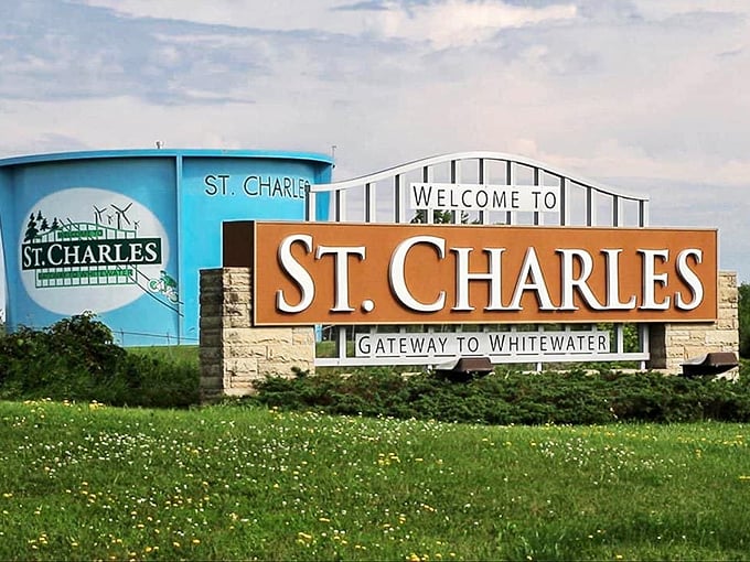 "Gateway to Whitewater"? More like "Portal to Paradise"! This welcome sign promises adventure and small-town charm in equal measure.