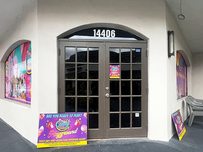 Knock knock! Who's there? Your ticket to a world of pure imagination! This unassuming entrance is like finding Platform 9&frac34; - magic awaits on the other side.