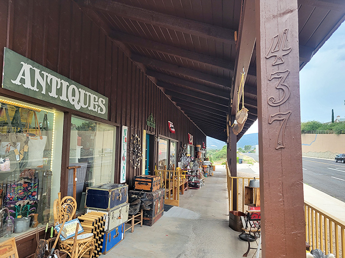 Step right up, folks! This storefront is your ticket to a magical mystery tour of yesteryear. No DeLorean required.