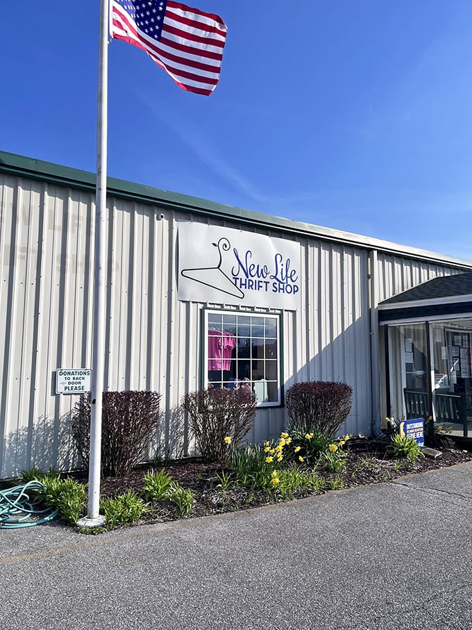 Step right up to the gateway of great finds! This entrance is like a portal to a parallel universe where everything's a steal.