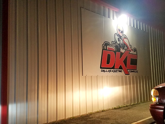 Night owls, rejoice! This illuminated DKC logo is your beacon to late-night racing adventures. Who needs sleep when you've got go-karts?